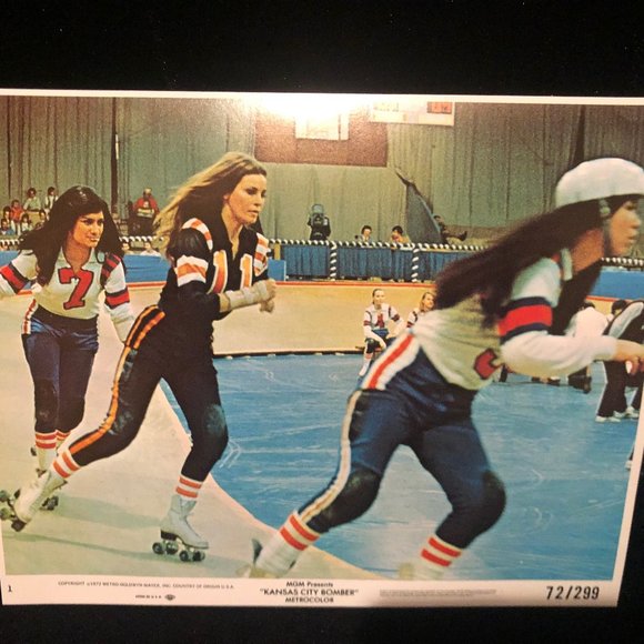 Art | Kansas City Bomber 1972 Movie Press 8x1 Color Photo Raquel Welch ...